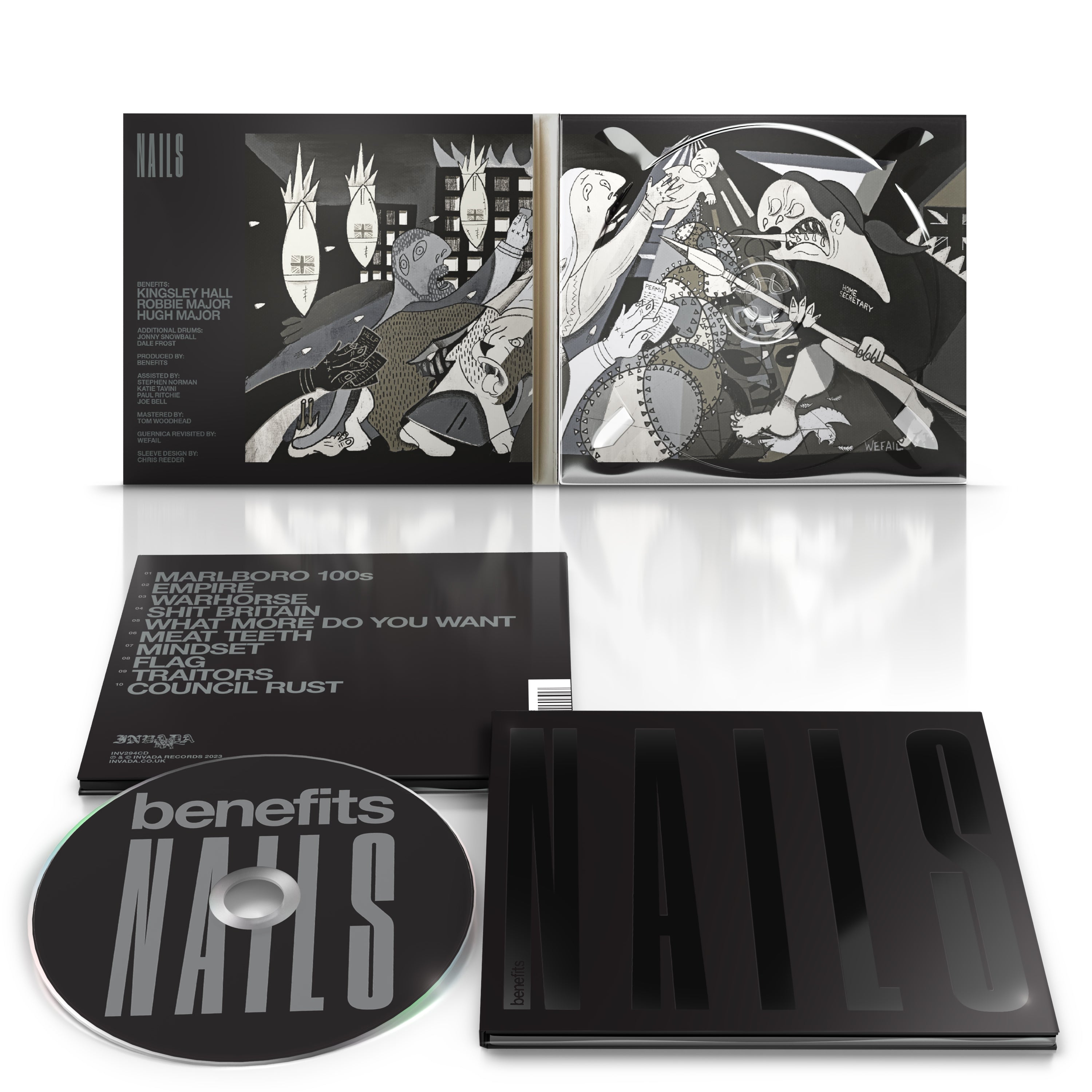 Benefits - Nails [CD] – Invada Records